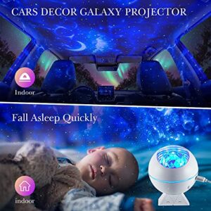 ONEFIRE Galaxy Projector for Bedroom, 43 Lighting Modes Star Projector Galaxy Light, Remote Timer Moon Lampn Ceiling Projector Lights for Bedroom,Voice Control Ocean Projector Room Lights for Bedroom