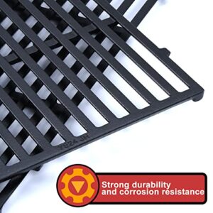 GGC 19.5 inch Grill Grates Replacement for Weber 7524 7528 Genesis E-310, E-320, E-330, S-310, S-320, S330, EP-310, EP-320, EP-330, 2 PCS Cast Iron Cooking Grid (19.5" x12.9" x0.5")