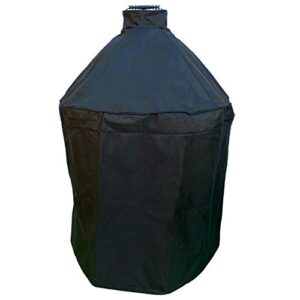 tuffdura grill cover for big green egg, kamado joe and char-griller akorn - fade resistant waterproof fabric