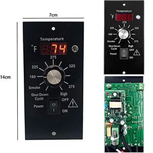 Digital Thermostat Pro Controller Compatible with Traeger Pellet Grills, Traeger Replacement Parts Upgrade Control Board Panel Temperature Thermometer, with RTD Temperature Sensor