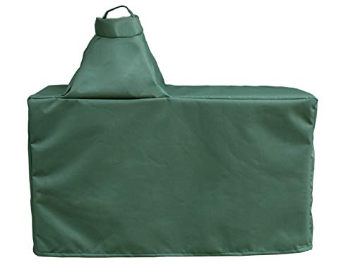 Mini Lustrous Cover for Large Big Green Egg, Large Ceramic Egg Type Kamado Table Cover with Heavy Duty and Waterproof Fabric, Large（60”Lx27”Wx31”H）