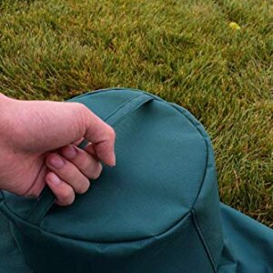 Mini Lustrous Cover for Large Big Green Egg, Large Ceramic Egg Type Kamado Table Cover with Heavy Duty and Waterproof Fabric, Large（60”Lx27”Wx31”H）