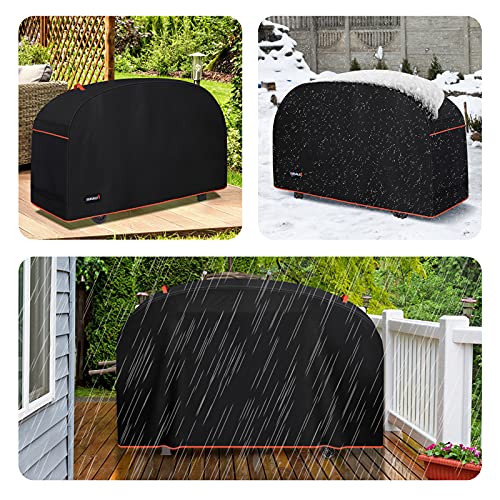 SUNVALUE Heavy Duty Waterproof Grill Cover, 72 inches BBQ Grill Cover for Outdoor Grill, UV/Fade/Wind/Moisture/Rip Resistant, Gas Grill Cover for Weber, Char-Broil, Nexgrill, Dyna-Glo Grills, etc.