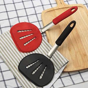 Silicone Turner Spatula,The Perfect Pancake Flipper, Egg Turner, and Omelet Spatula,Heat Resistant Rubber Spatula Wide to Easily Handle Large Food