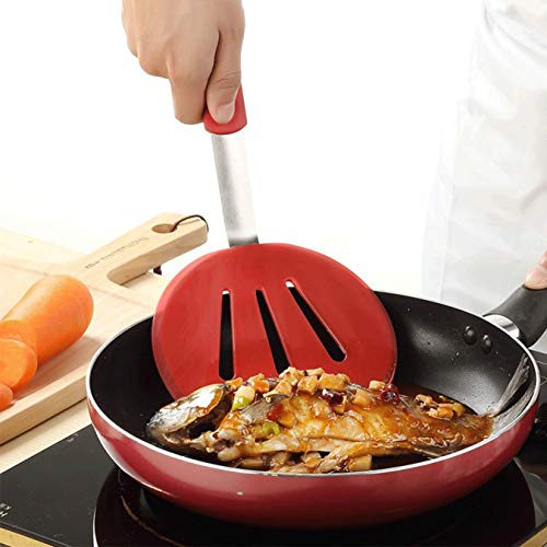 Silicone Turner Spatula,The Perfect Pancake Flipper, Egg Turner, and Omelet Spatula,Heat Resistant Rubber Spatula Wide to Easily Handle Large Food