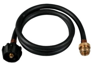 char-broil 4-foot hose and adapter, black