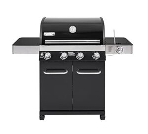 monument grills larger 4-burner propane gas grills cabinet style, black,led controls,side burner,usb light-13892