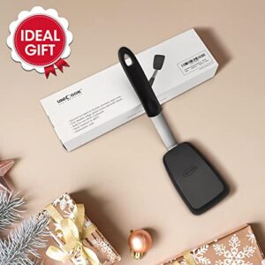 Unicook Flexible Silicone Spatula, Turner, 600F Heat Resistant, Ideal for Flipping Eggs, Burgers, Crepes and More, Small