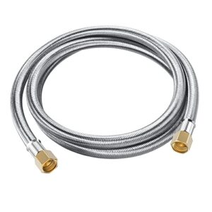 patiogem propane hose extension 6 feet, braided 3/8" female flare on both ends hose, propane extension hose, propane gas line, 3/8 propane hose, flexible gas line, female to female hose, gas line