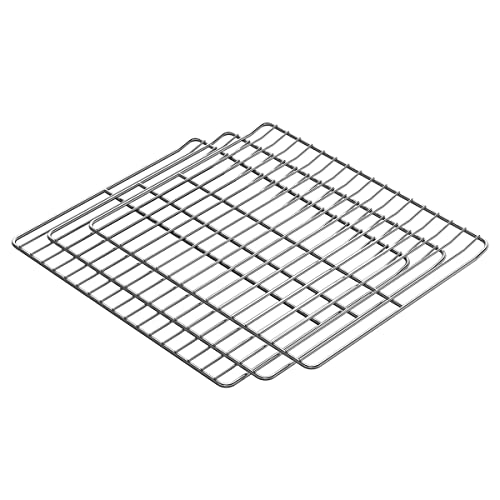 Cooking Grate Replacement for Masterbuilt Electric Smoker Racks 30 Inch, 14.6" x 12.2" 3 Pack Stainless Steel Grids Masterbuilt Smoker grates Replacement