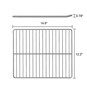 Cooking Grate Replacement for Masterbuilt Electric Smoker Racks 30 Inch, 14.6" x 12.2" 3 Pack Stainless Steel Grids Masterbuilt Smoker grates Replacement