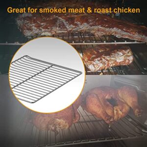 Cooking Grate Replacement for Masterbuilt Electric Smoker Racks 30 Inch, 14.6" x 12.2" 3 Pack Stainless Steel Grids Masterbuilt Smoker grates Replacement