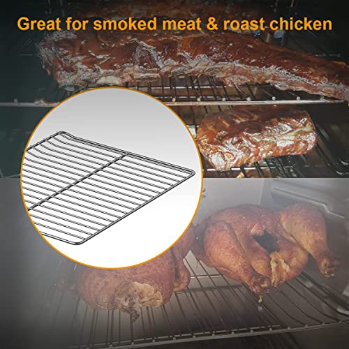 Cooking Grate Replacement for Masterbuilt Electric Smoker Racks 30 Inch, 14.6" x 12.2" 3 Pack Stainless Steel Grids Masterbuilt Smoker grates Replacement