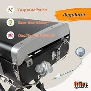 Qfire Regulator Replacement Compatible with Blue Rhino Razor GGC2030M 25 Inch Outdoor 2 Burner Portable LP Propane Gas Grill Griddle (Regulator)