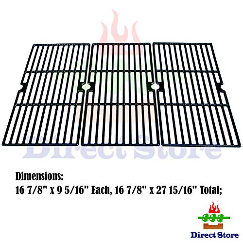 Direct Store Parts DC121 Polished Porcelain Coated Cast Iron Cooking Grid Replacement for Charbroil, Master Chef Gas Grill