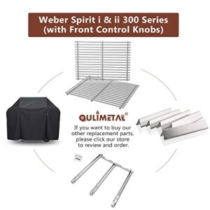 QuliMetal 304 Stainless Steel 7639 Cooking Grates for Weber Spirit 300 and Spirit II 300 Series, Spirit 700, Genesis Silver B & C, Genesis Gold B & C, Genesis Platinum B & C, Genesis 1000-3500