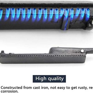 Hongso 13 3/4 Inch Gas Grill Cast Iron Burner Replacement Parts for Charbroil 463240804, 463247004, 463261406, Centro, Kirkland, Thermos Models, 3-Pack, (CBD901)