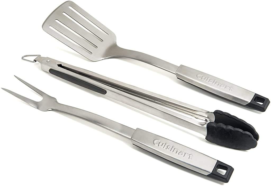 Cuisinart CGS-333 Professional Grill Tool Set (3-Piece),Black and Stainless Steel