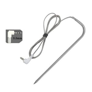 Replacement for Traeger Meat Probe ,Compatible with Traeger Wood Pellet Grills and Smoker ,Equipped with Stainless Steel Grill Holder kit 2 Pack