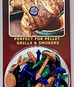 GRILL PINZ - Essential Grilling Accessory - Attach and Combine Food While Cooking (Better Than Grill Skewers) - Perfect for Attaching Bacon to Meat on The Grill (32 Pack)