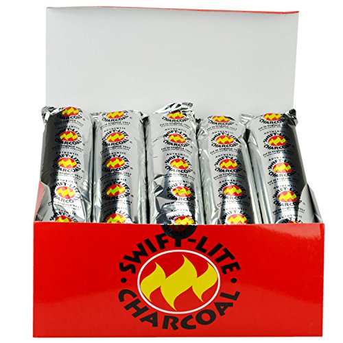 Swift Lite Charcoal Box 10 rolls of 10 x 40mm charcoal tablets