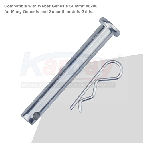 88206 Hdwe Lid to Firebox Assy/Grill Lid Assembly Hardware Kit Compatible with Weber Genesis Summit 88206, Fits Many Genesis and Summit Models Grills. (2 PCS)