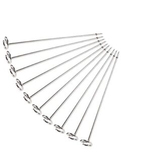 stainless steel grill kebab skewers for ninja foodi ag300, ag300c, ag301, ag301c, ag302, ag400, ig301a (10 pieces)