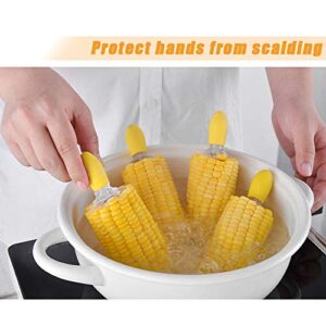 Corn Cob Holders Set, Stainless Steel Corn Skewers for Corn On The Cob Stainless Steel BBQ Tools 10 Pcs By Lechay