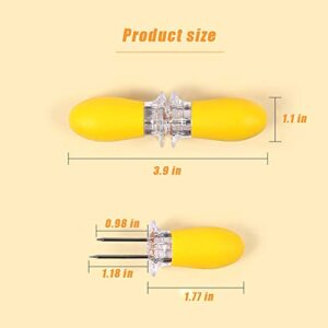 Corn Cob Holders Set, Stainless Steel Corn Skewers for Corn On The Cob Stainless Steel BBQ Tools 10 Pcs By Lechay