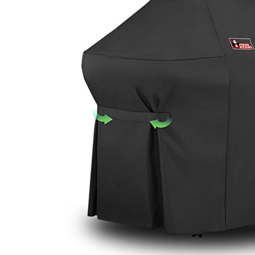 Kingkong 7108 Premium Grill Cover for Weber Summit 400-Series Gas Grills (Compared to The Weber 7108 Grill Cover) Including Grill Brush and Tongs