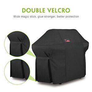 Kingkong 7108 Premium Grill Cover for Weber Summit 400-Series Gas Grills (Compared to The Weber 7108 Grill Cover) Including Grill Brush and Tongs