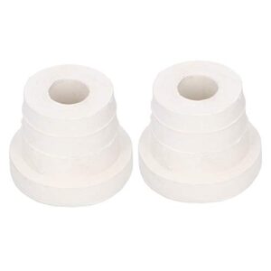 2Pcs Ladder Rubber Stopper Bumper,Replacement Safety Guard Swimming Pool Supplies,for Swimming Pool Ladders (White)