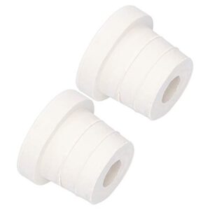 2Pcs Ladder Rubber Stopper Bumper,Replacement Safety Guard Swimming Pool Supplies,for Swimming Pool Ladders (White)