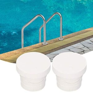 2Pcs Ladder Rubber Stopper Bumper,Replacement Safety Guard Swimming Pool Supplies,for Swimming Pool Ladders (White)