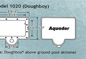 Aquador 1020 Replacement Snap On Cover Only Winterizing Pool Skimmers 71020 - Fits Doughboy Above Ground Pools