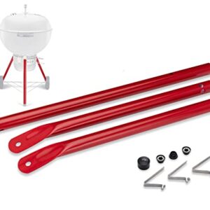 Studio Grill Parts - Legs and Hardware Kit for 18" / 22" Weber Kettle Grills (excluding 2015-2019 Master-Touch/Limited Ed. Kettle) (Red)