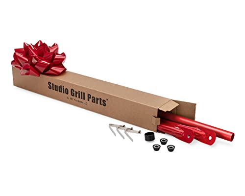 Studio Grill Parts - Legs and Hardware Kit for 18" / 22" Weber Kettle Grills (excluding 2015-2019 Master-Touch/Limited Ed. Kettle) (Red)