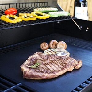 BBQ Grill Sheets Mat ,100% Non Stick Safe ,Extra Thick,Reusable and Dishwasher safe, 3 piece of (13"x15.75")