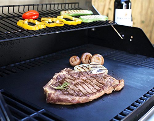 BBQ Grill Sheets Mat ,100% Non Stick Safe ,Extra Thick,Reusable and Dishwasher safe, 3 piece of (13"x15.75")