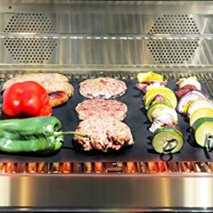 BBQ Grill Sheets Mat ,100% Non Stick Safe ,Extra Thick,Reusable and Dishwasher safe, 3 piece of (13"x15.75")