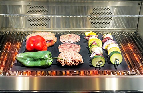 BBQ Grill Sheets Mat ,100% Non Stick Safe ,Extra Thick,Reusable and Dishwasher safe, 3 piece of (13"x15.75")