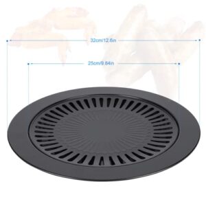 Eboxer Korean Style BBQ Grill Pan Non stick Barbecue Plate for Indoor Outdoor Grilling, Bakeware for Home Camping