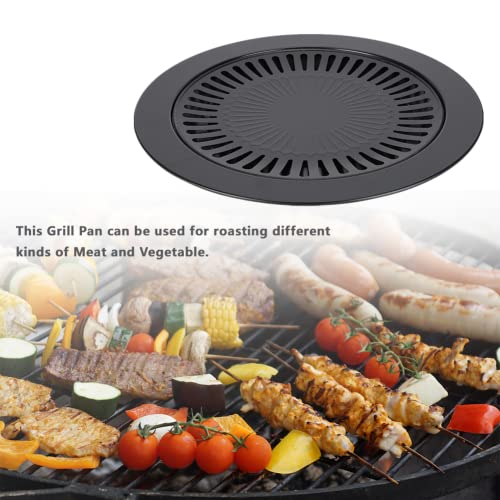 Eboxer Korean Style BBQ Grill Pan Non stick Barbecue Plate for Indoor Outdoor Grilling, Bakeware for Home Camping