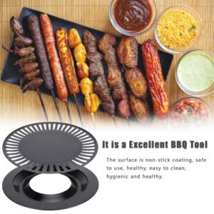 Eboxer Korean Style BBQ Grill Pan Non stick Barbecue Plate for Indoor Outdoor Grilling, Bakeware for Home Camping