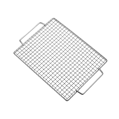 CAMPINGMOON Cooking Grid for Portable Campfire Grill Stainless Steel MS-1018-WG 11.8 x 9.5 Inches