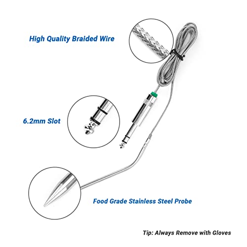 Stanbroil Meat Temperature Probe and Universal Meat Grill Thermometer Probe for Green Mountain Jim Bowie, Daniel Boone, and Davy Crockett Pellet Grills, Replacement Parts for GMG Part P-1035/GMGP40