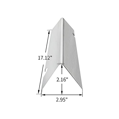 Rejekar Flavorizer Bars and Heat Deflector for Weber Genesis II 300 Series Gas Grills and Genesis II LX/E/S-240 Grills, 66032/66795/67095 & 66040 Stainless Steel Replacement Parts for Weber