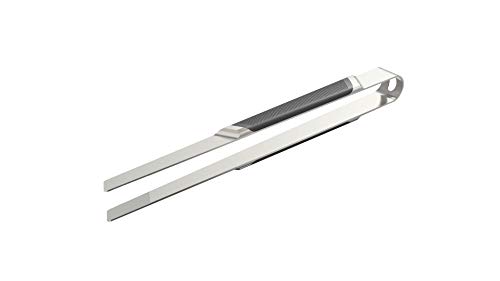 Everdure by Heston Blumenthal Premium Large Grilling Tweezers: Brushed Stainless Steel, Soft Grip Handle and Lightweight, Perfect Precision Tweezers for Handling Small Items on The Grill or Cooktop