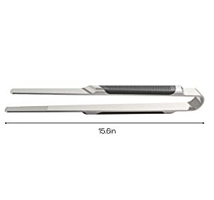 Everdure by Heston Blumenthal Premium Large Grilling Tweezers: Brushed Stainless Steel, Soft Grip Handle and Lightweight, Perfect Precision Tweezers for Handling Small Items on The Grill or Cooktop