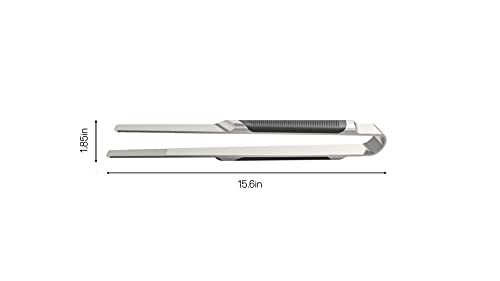 Everdure by Heston Blumenthal Premium Large Grilling Tweezers: Brushed Stainless Steel, Soft Grip Handle and Lightweight, Perfect Precision Tweezers for Handling Small Items on The Grill or Cooktop